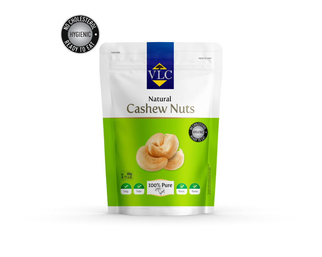 Natural Unroasted Split Cashews 500gm (Cashew Halves) - VLC Cashews